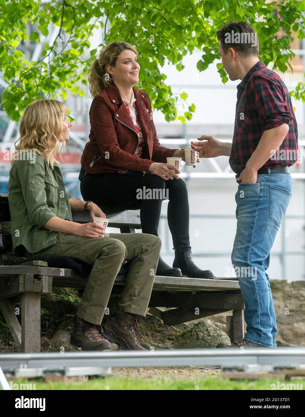 Wolkenstein, Germany. 04th June, 2021. Actors Teresa Weißbach (l-r ...