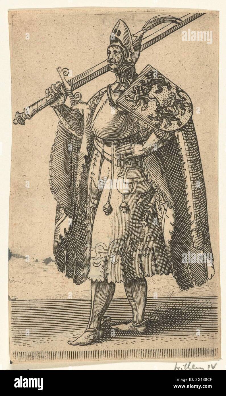 Portrait of Willem IV, Count of Holland; Graves and gravingen from ...
