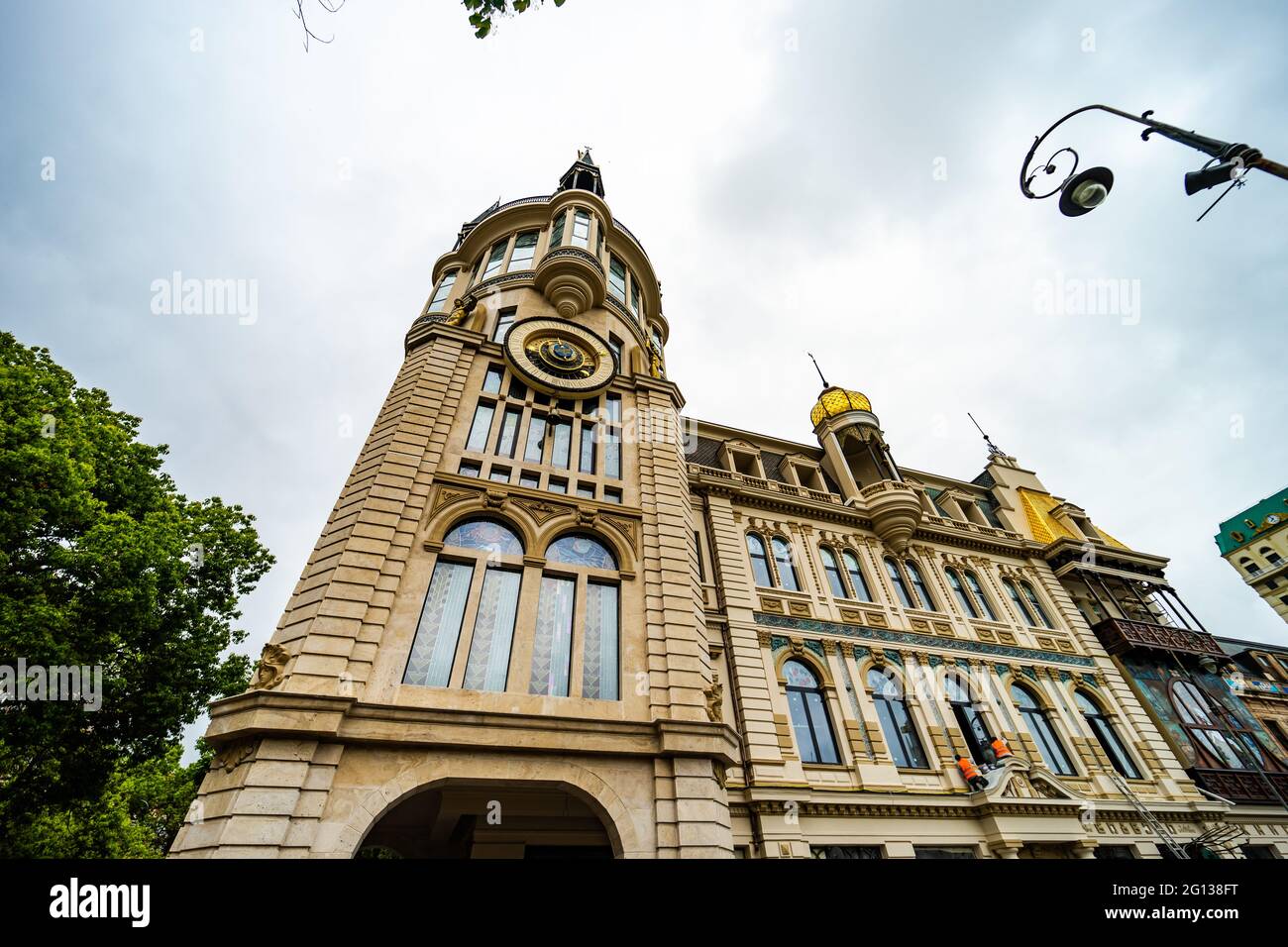 22 MAY 2021, BATUMI, GEORGIA: Exterior details of buildings in the Old ...