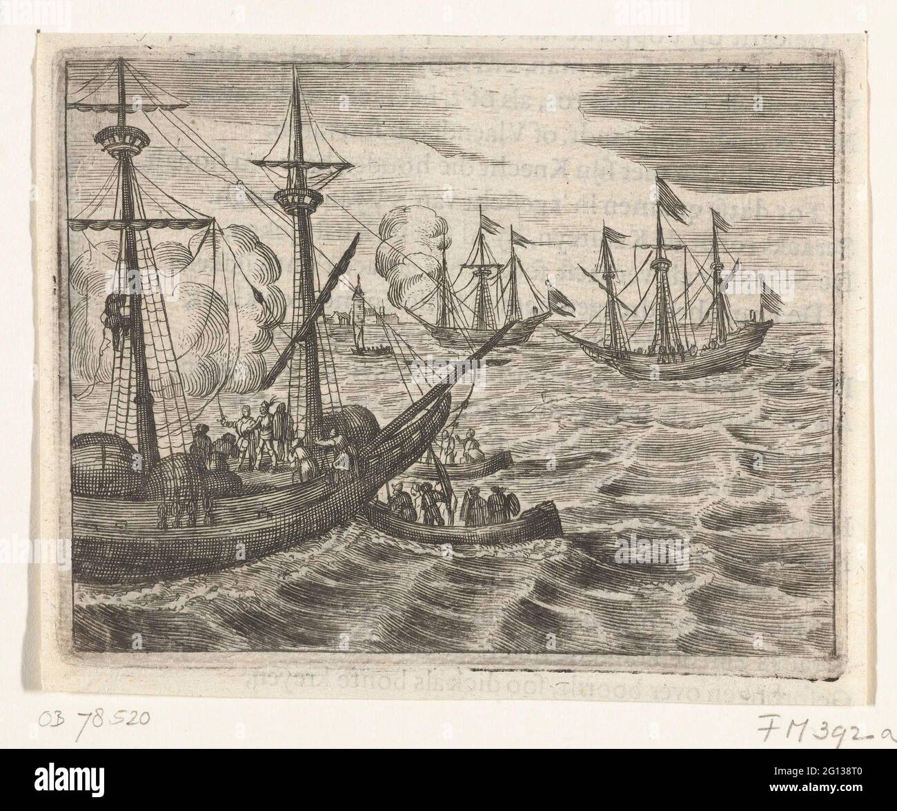 Two French headers ships for the mouth of the Maas captured, 1536; Two ...