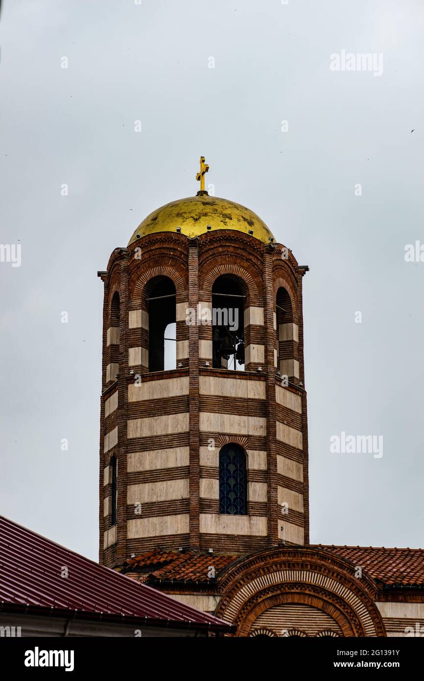 22 MAY 2021, BATUMI, GEORGIA: Golden domes of georgian orthodox ...