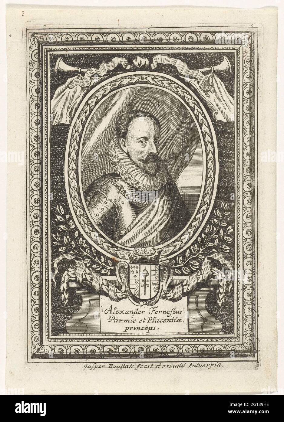 Portrait of Alexander Farnese; Alexander Farnesius. Alexander Farnese ...