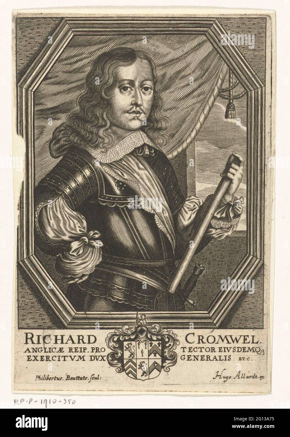 Portrait of Richard Cromwell; Richard Cromwell. Portrait of Richard Cromwell, the third son of ...