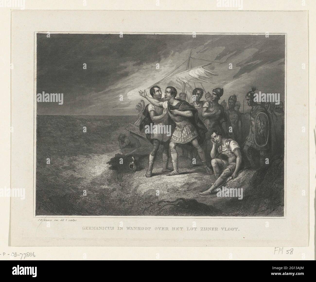 Roman Germanician is mapping about the loss of his fleet, 17 ...