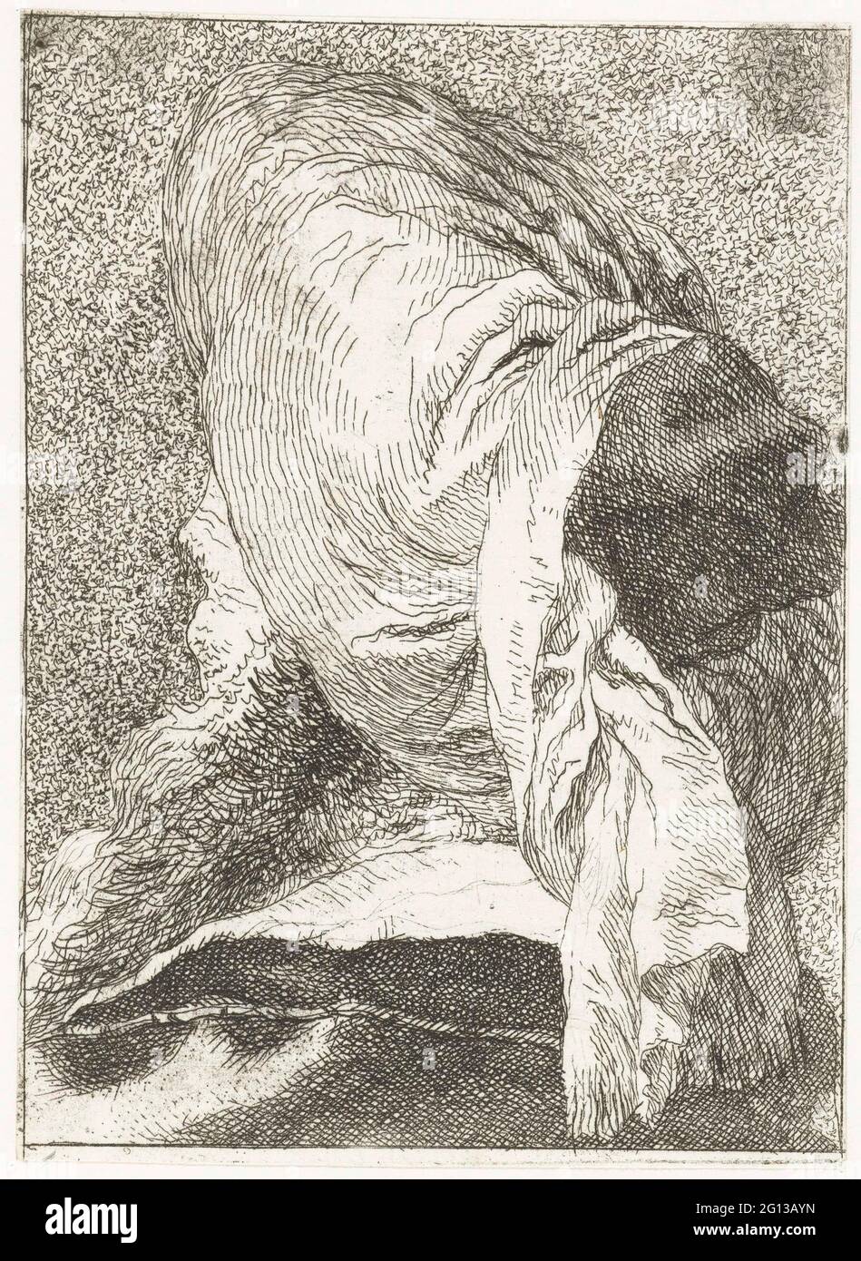 Turkish man with balanced head with turban; Collection of heads ...