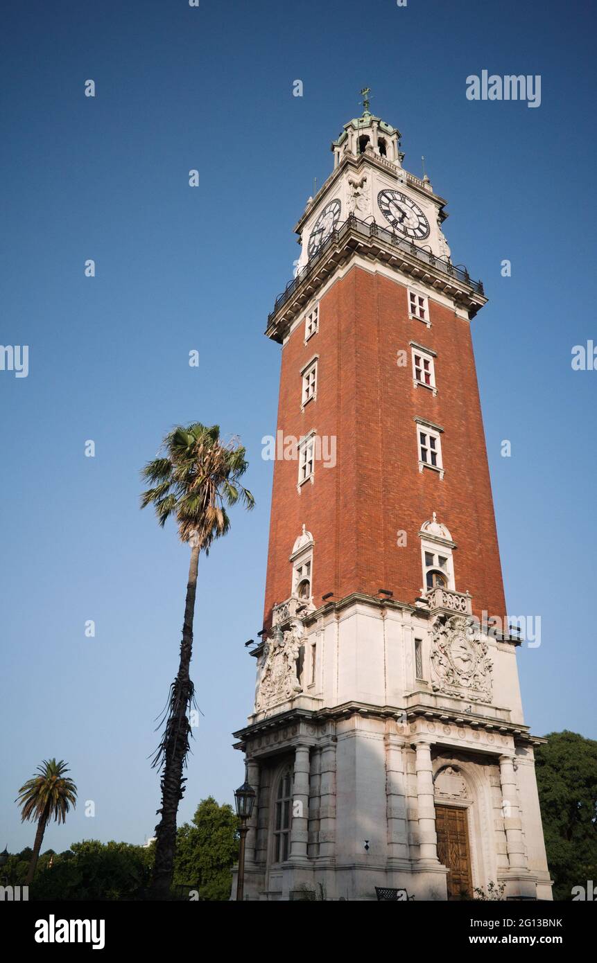 Red brick clock tower called Torre Monumental former Torre de los ...
