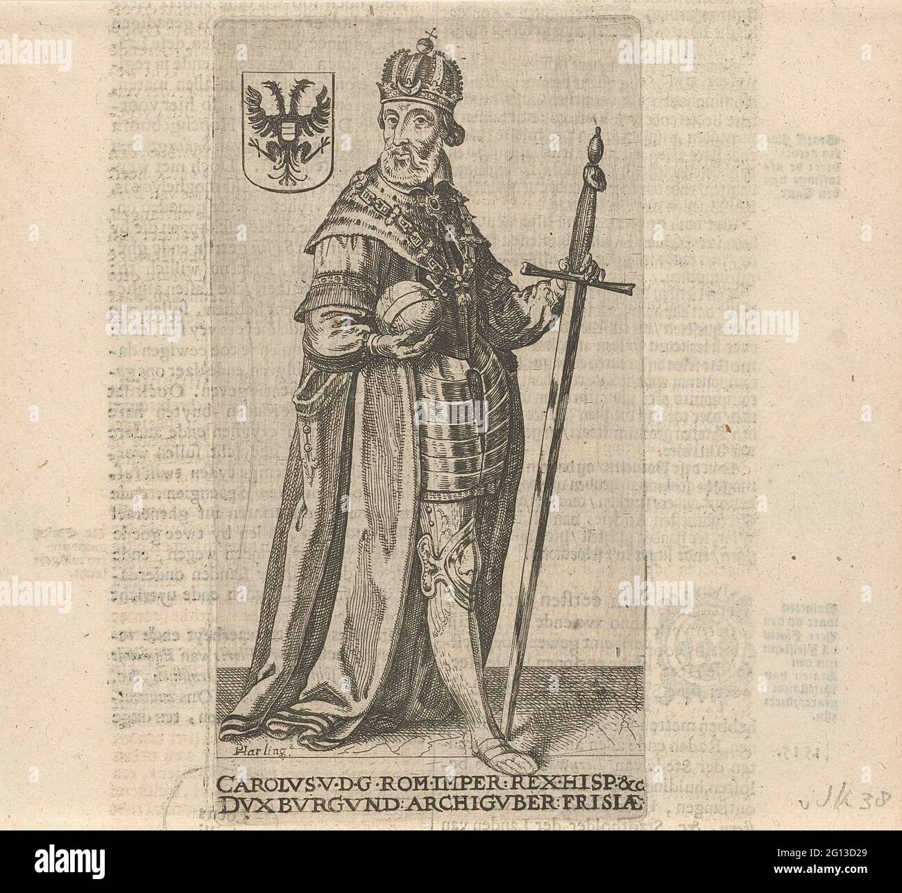 Portrait of Charles V; Carolvs V. Portrait of Charles V van Habsburg ...