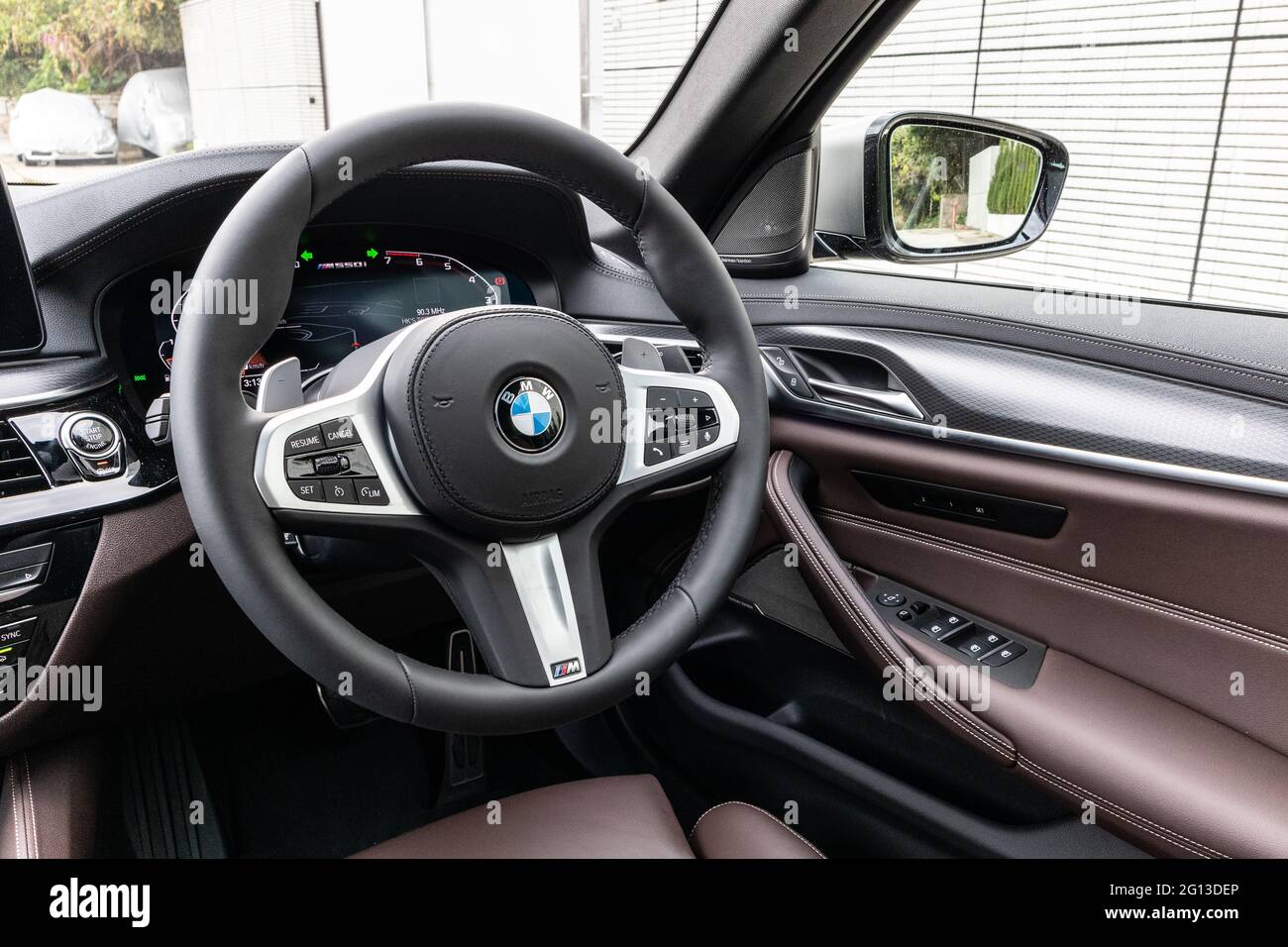 Bmw m5 interior hi-res stock photography and images - Alamy