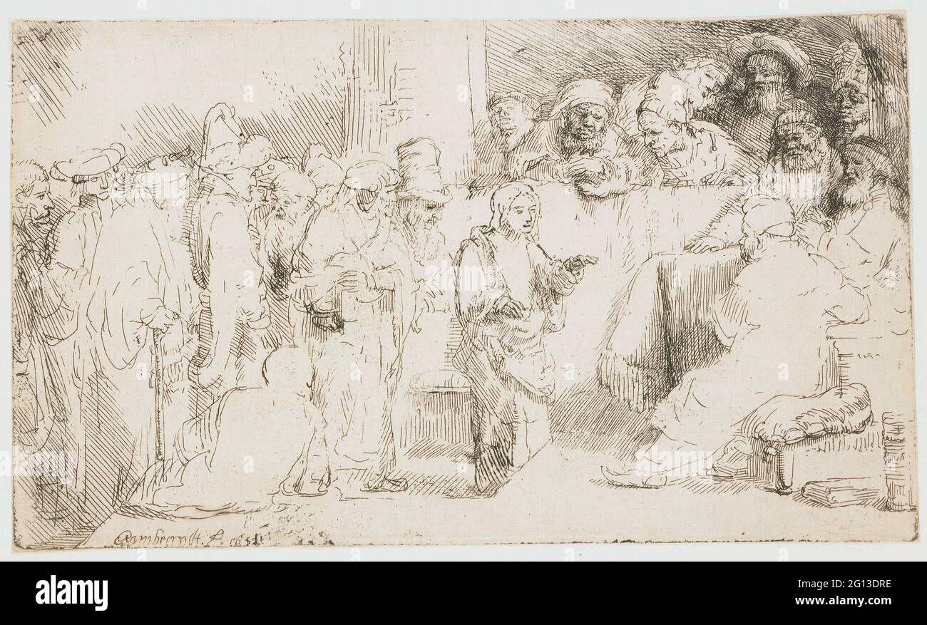 Christ and the scribes: a sketch Stock Photo - Alamy