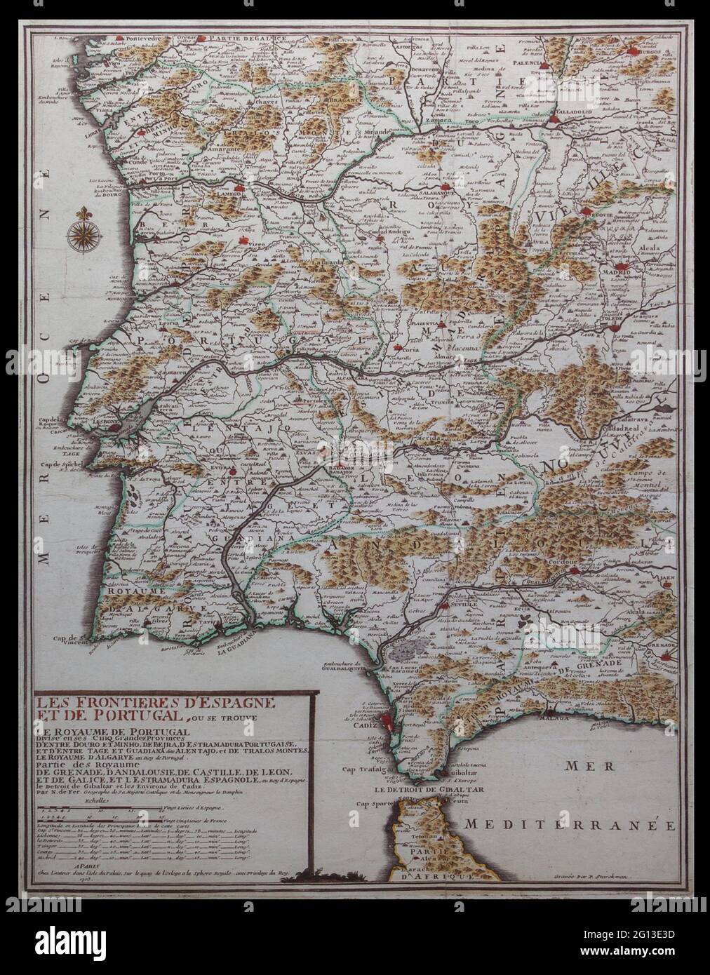 Southern Spain Map High Resolution Stock Photography and Images - Alamy