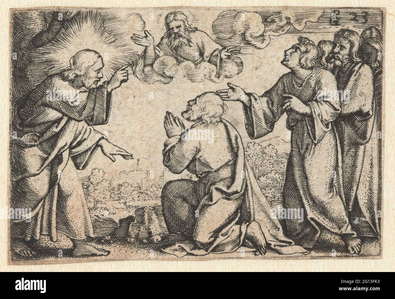 Christ appoints Peter as his head of the church; Life of Christ Stock ...
