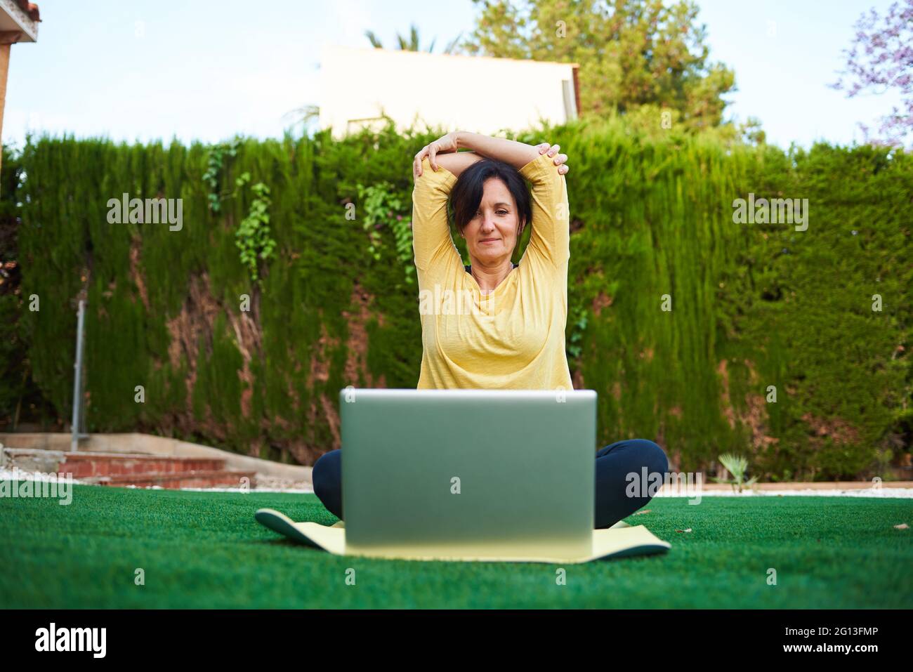 Woman takes video from hi-res stock photography and images - Alamy