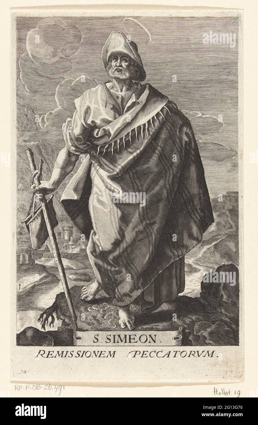 Apostle Simon Zelotes; S. Simeon; Christ and twelve apostles. Under the ...