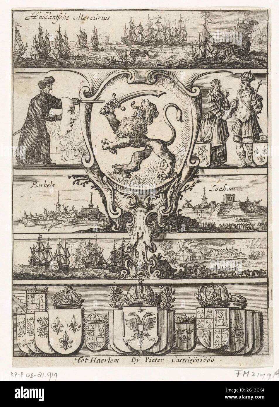 Title page for the Hollandsche Mercury of the year 1665; Hollandsche ...