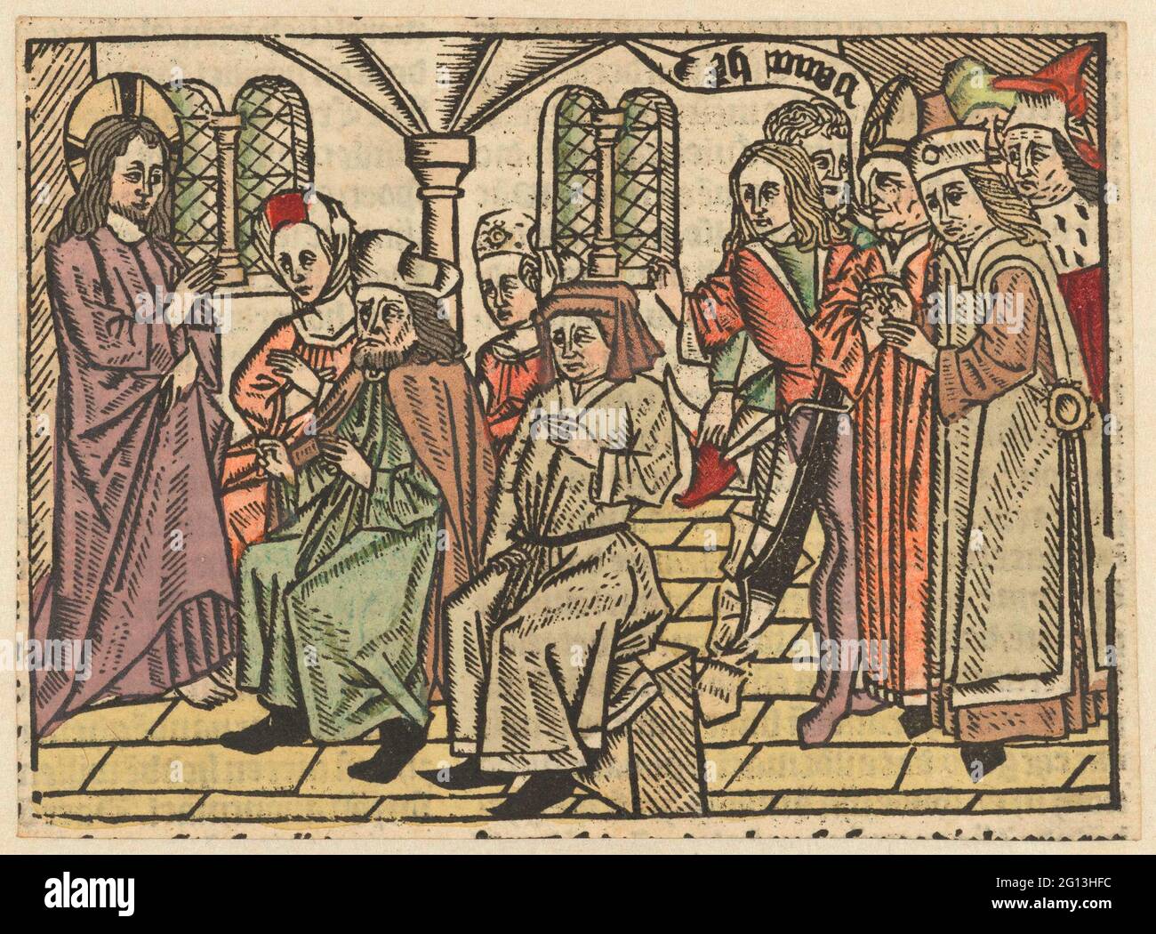 Preaching Christ. Christ speaks for a group of people Stock Photo - Alamy