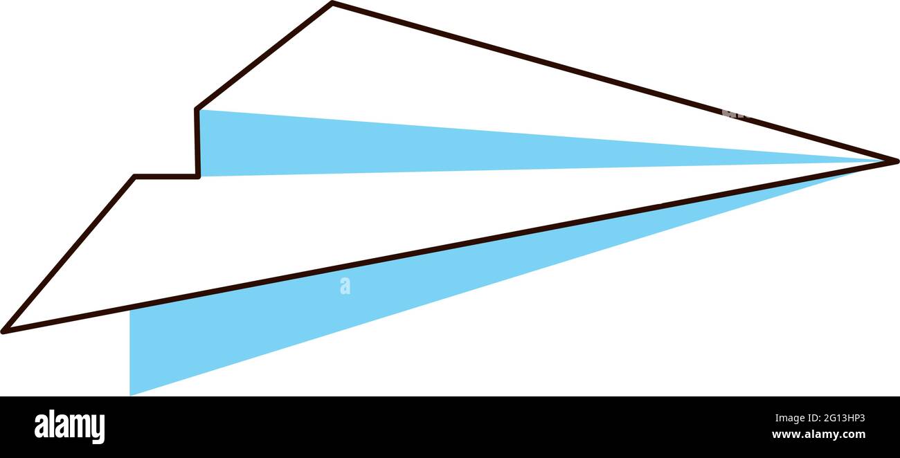 Paper plane doodle origami Stock Vector Images - Alamy