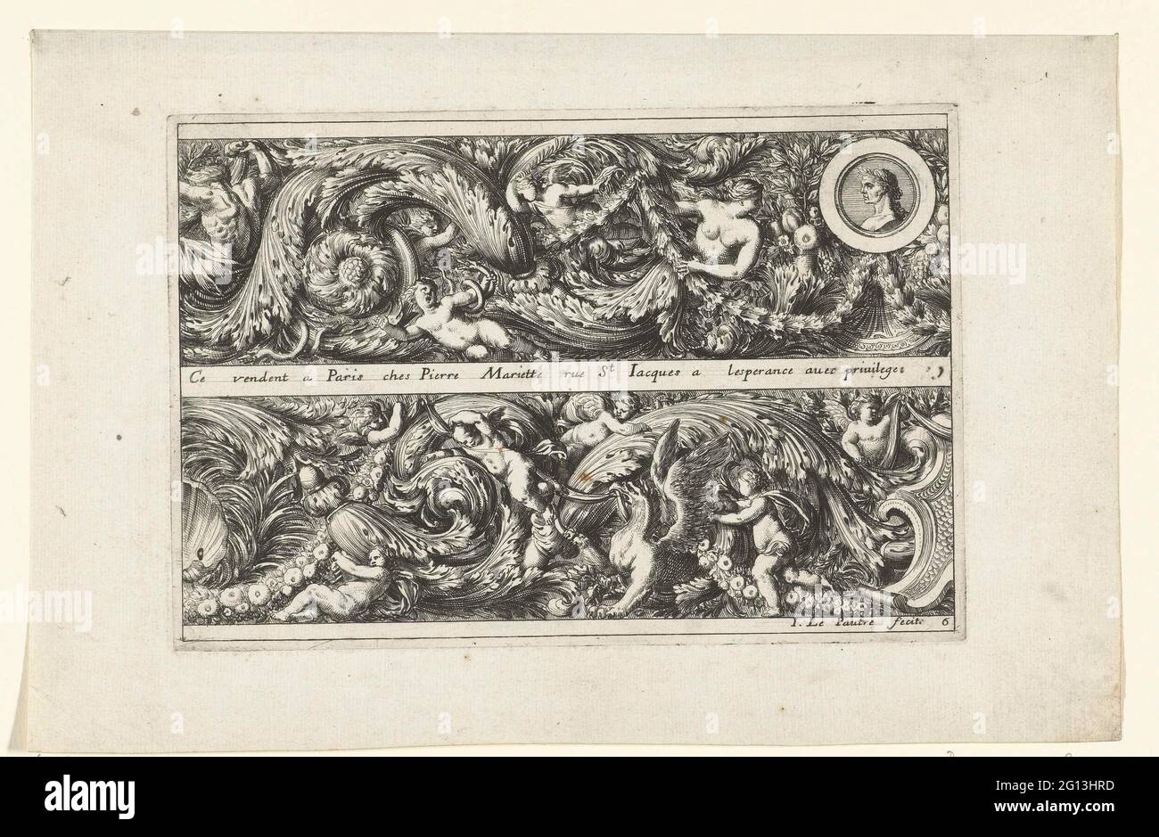 Two Frisians; Frizes, Feuillages Ou Tritons Marins Antiques Et Modernes ...