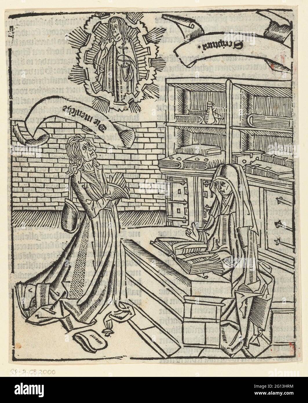 Scriptura and man; That man. Scriptura. A man kneeling. A woman looks ...