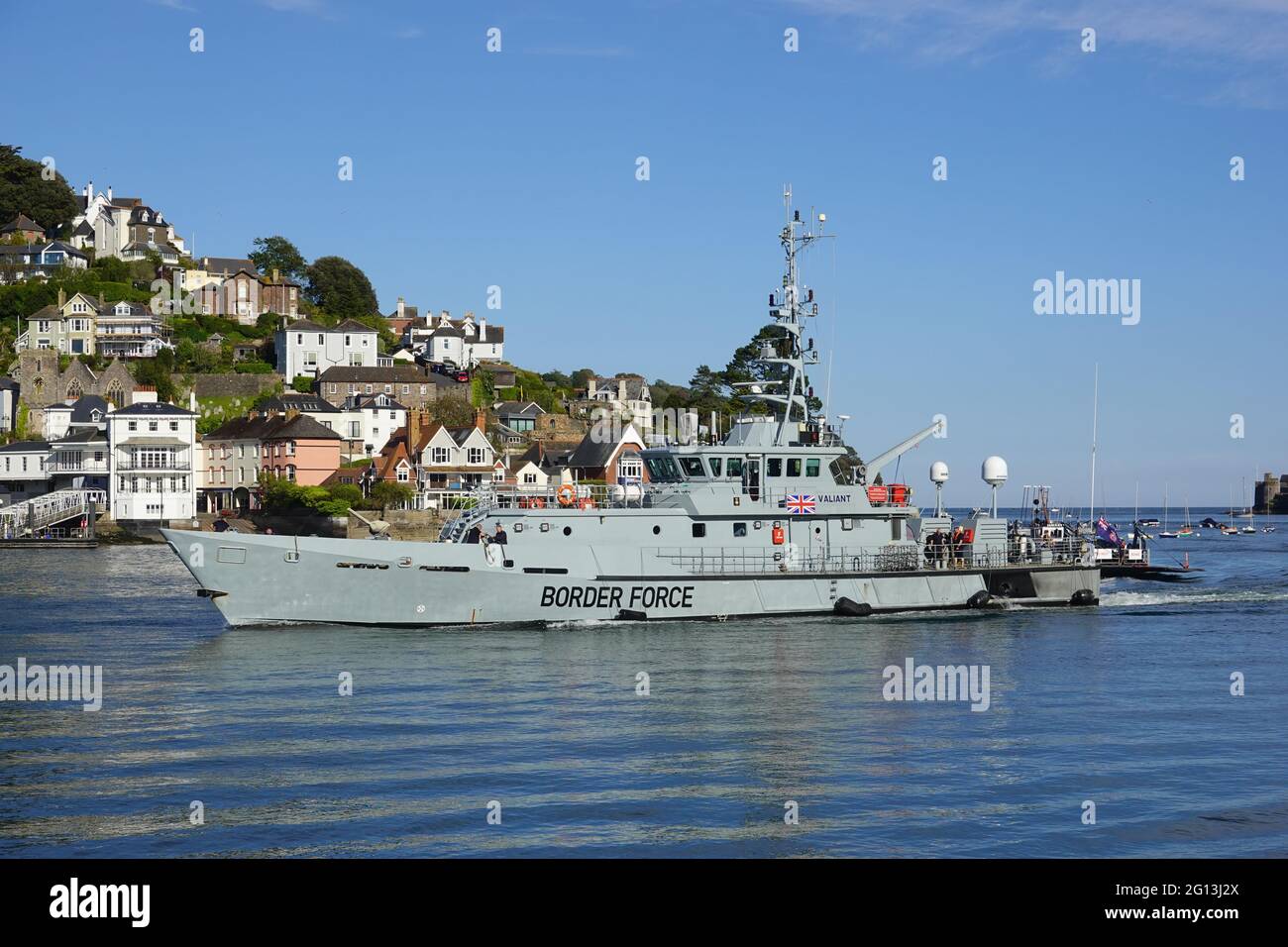 Dartmouth, UK. 4th June, 2021. UK Border Force patrol vessel “Valiant ...