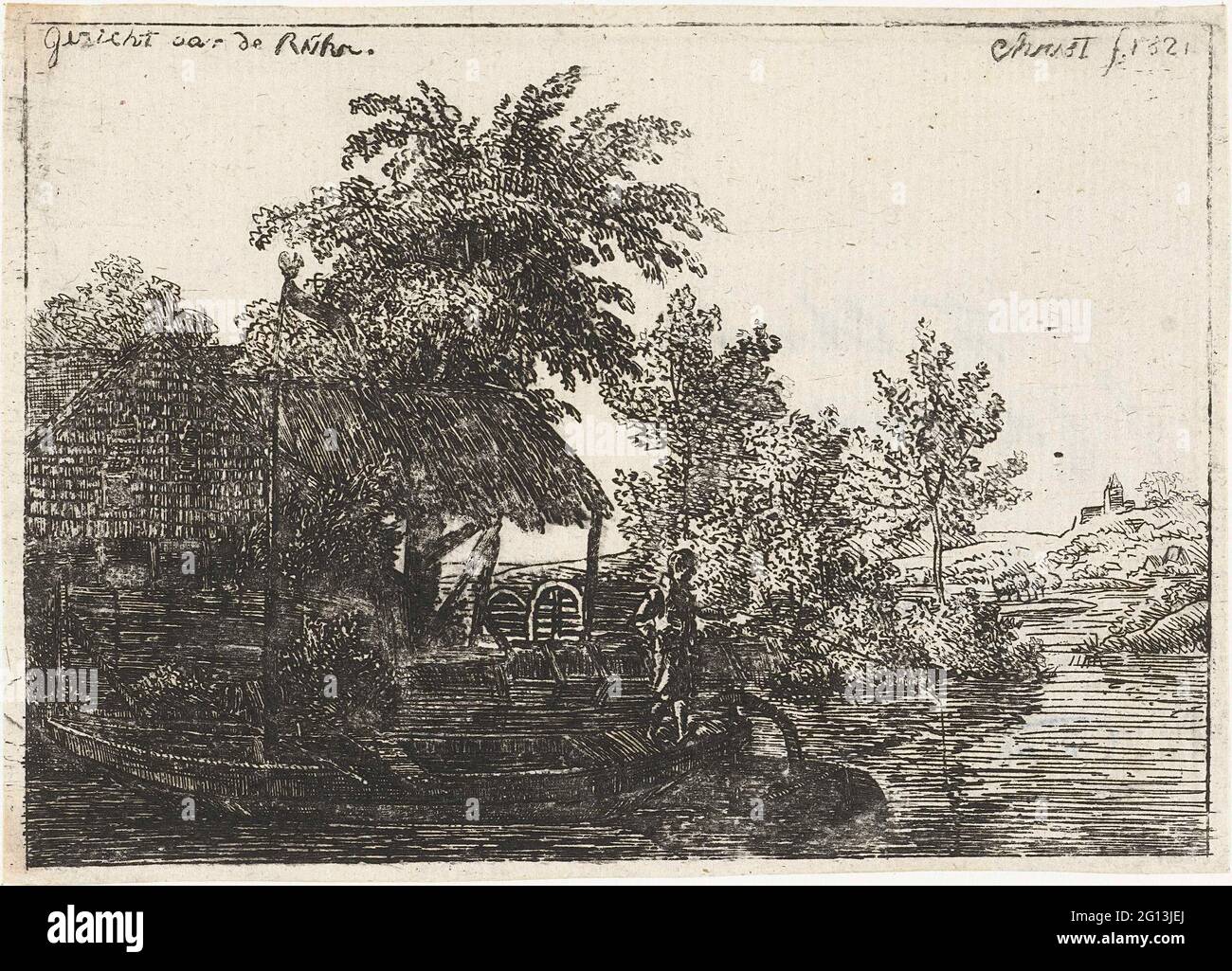 River face with angler; View of the Ruhr Stock Photo - Alamy