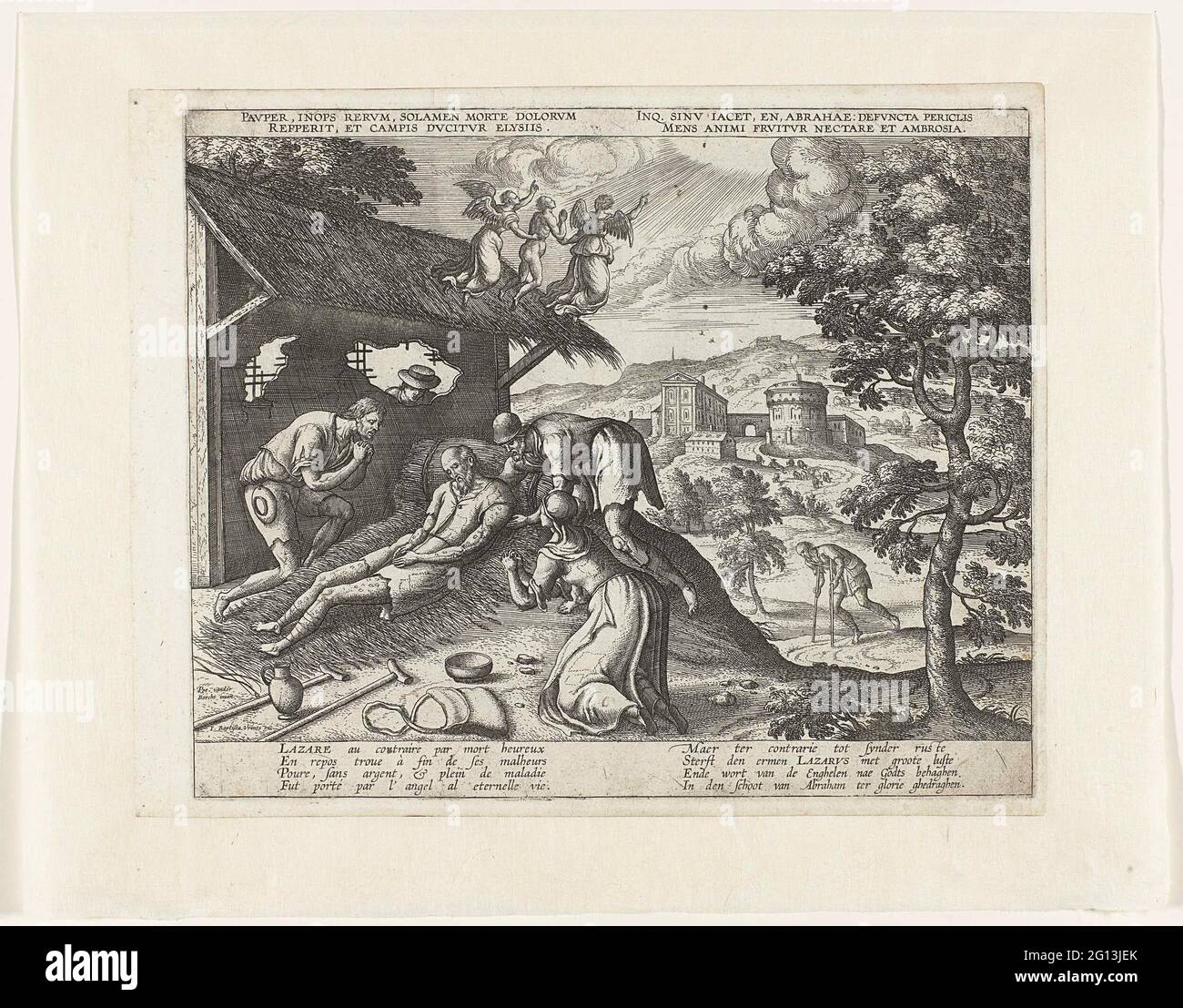 The death of poor Lazarus; The parable of the rich man and the poor ...