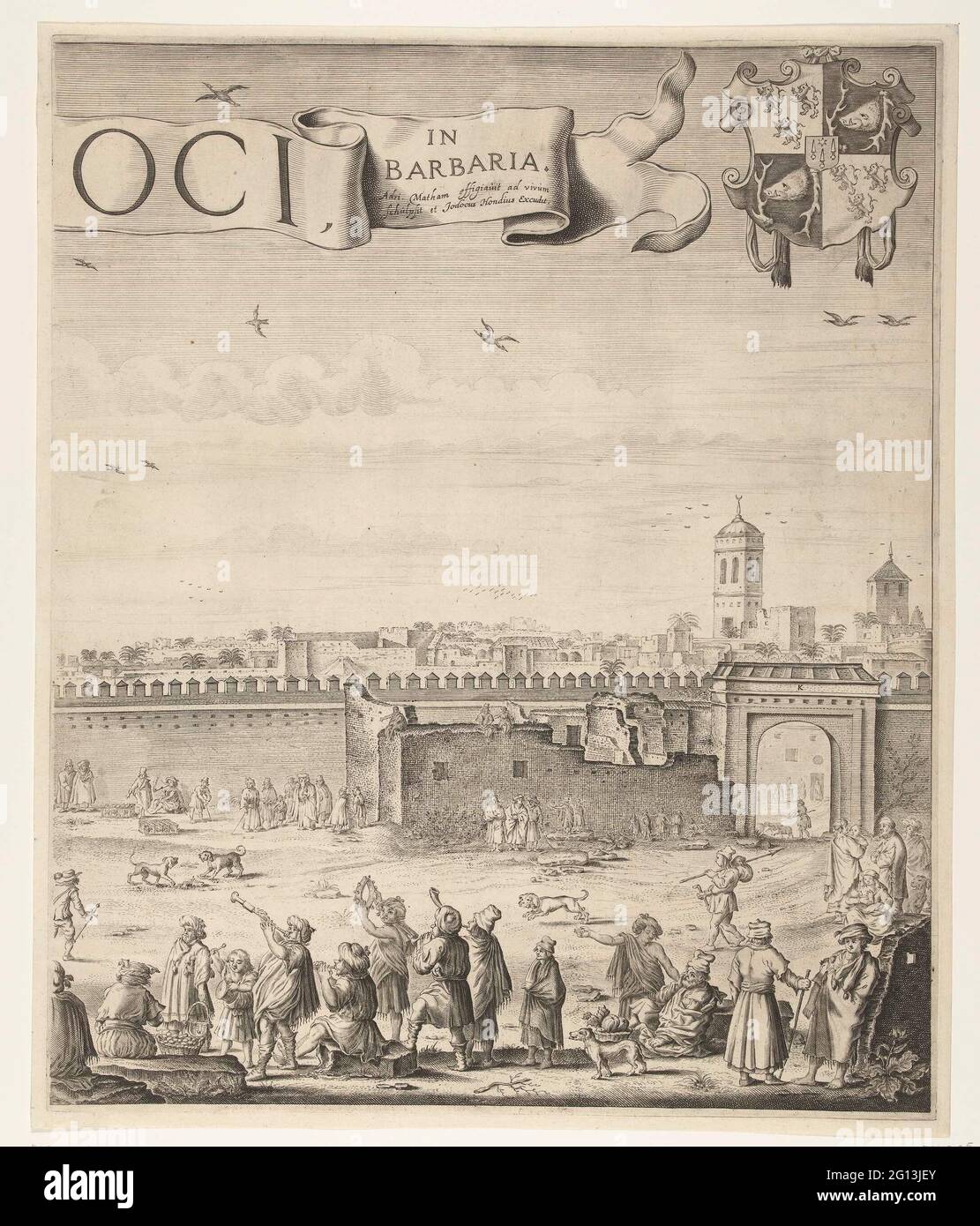 Morocco Sultan Palace (plate 5), 1640-1641; Palatium Magni Regis Maroci ...