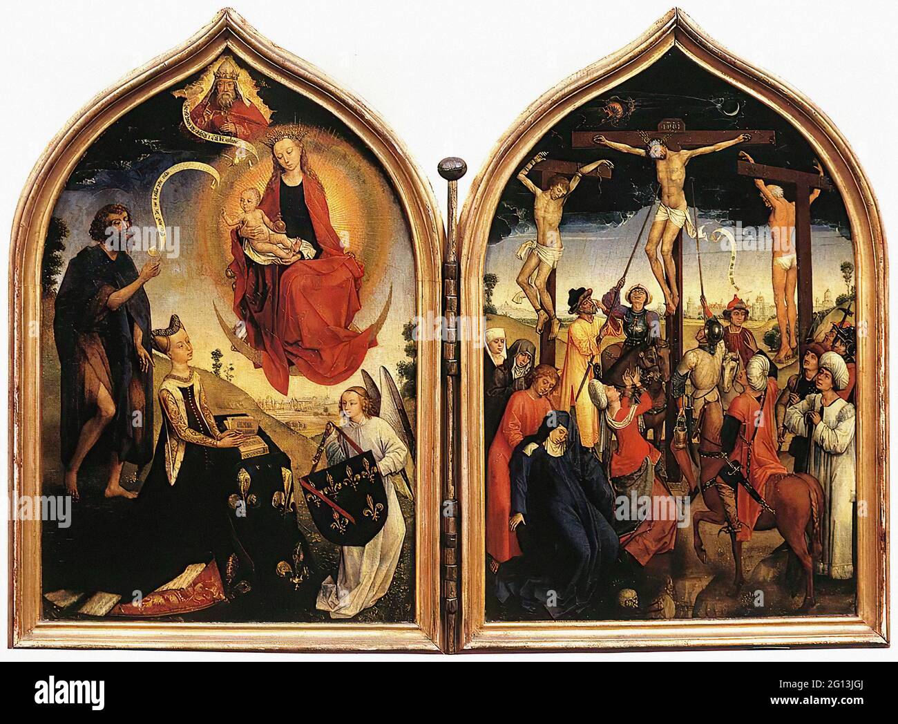 Rogier Van Der Weyden - Diptych Jeanne France Stock Photo - Alamy