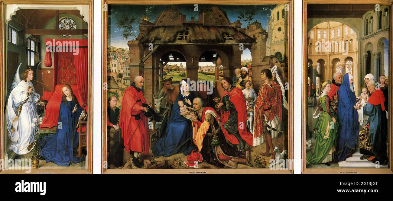 Rogier Van Der Weyden - Columba Altarpiece Stock Photo - Alamy