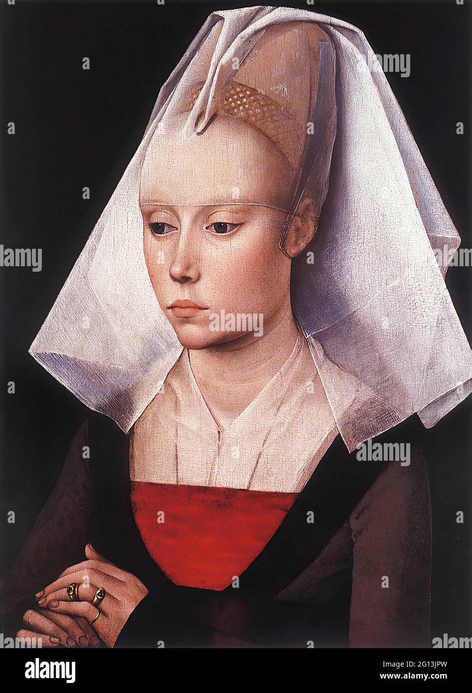 Rogier Van Der Weyden - Portrait Woman 1464 Stock Photo - Alamy