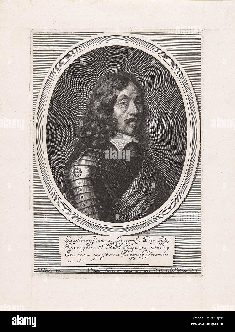 Portrait of Friedrich Christoph von Hammerstein. Bust portrait of the ...