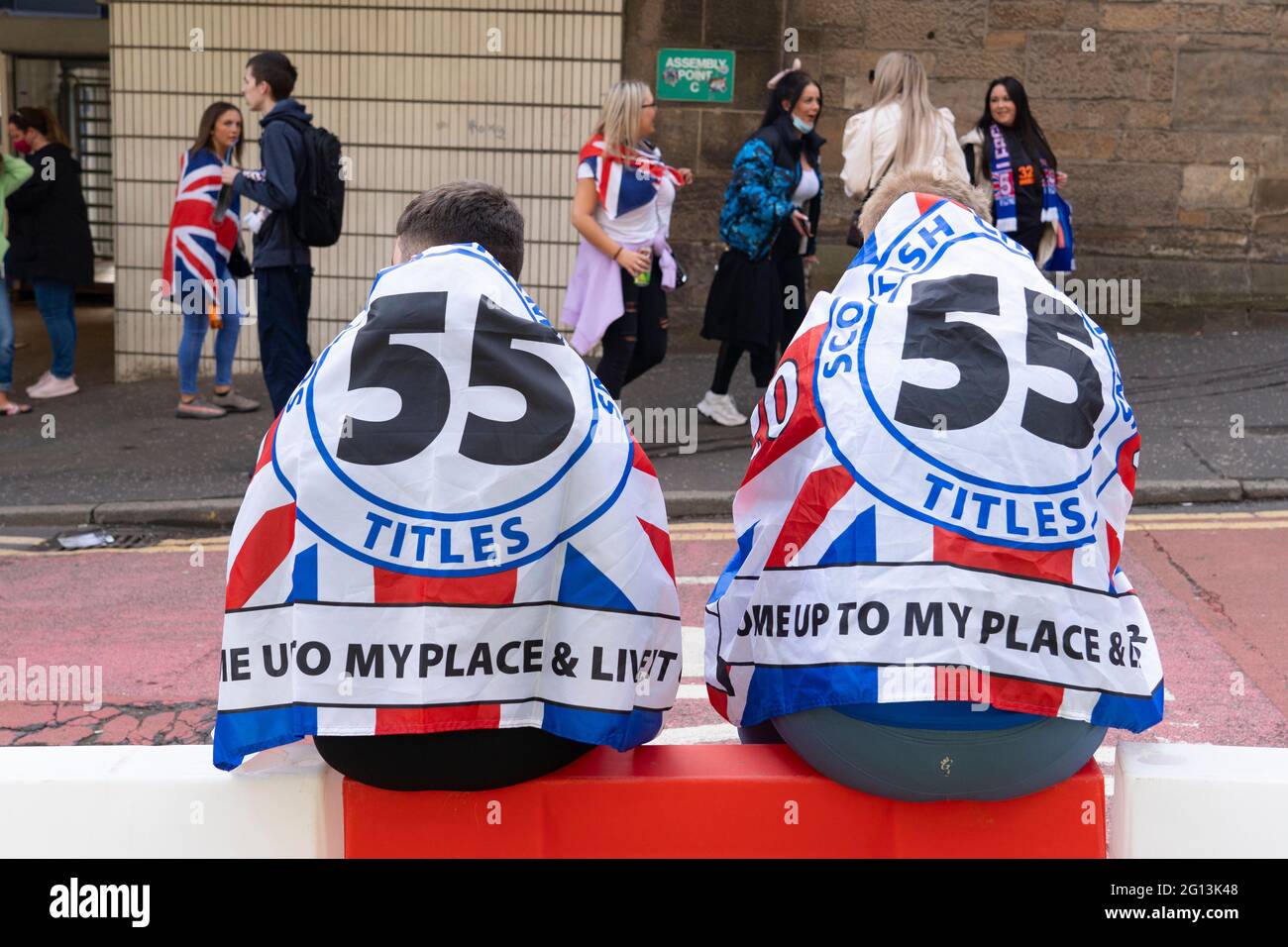 Scenes from George Square in Glasgow following Rangers 55th league ...