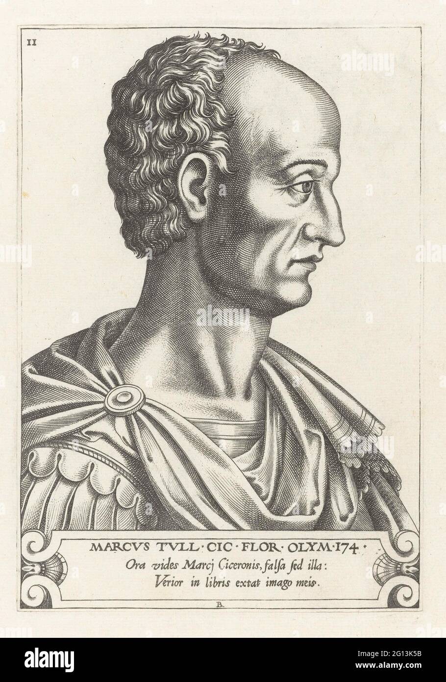 Cicero marcus tullius portrait hi-res stock photography and images - Alamy