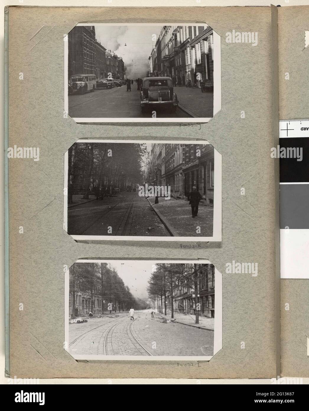 Rotterdam, Diergaarddelaan with grit from bombing Stock Photo - Alamy