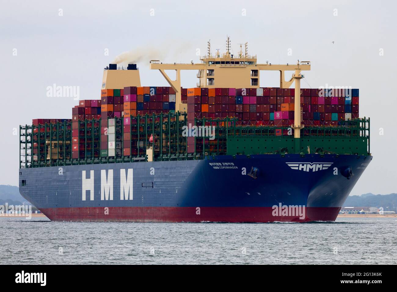 The worlds largest container ship hi-res stock photography and images ...