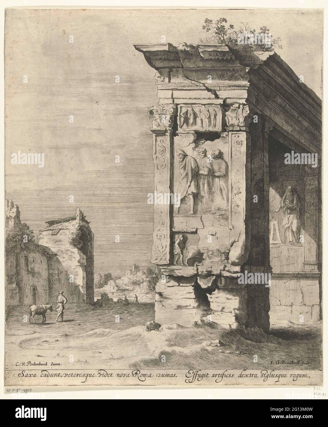 Arch of the money exchangers in Rome; Arch of the goldsmiths in Rome ...