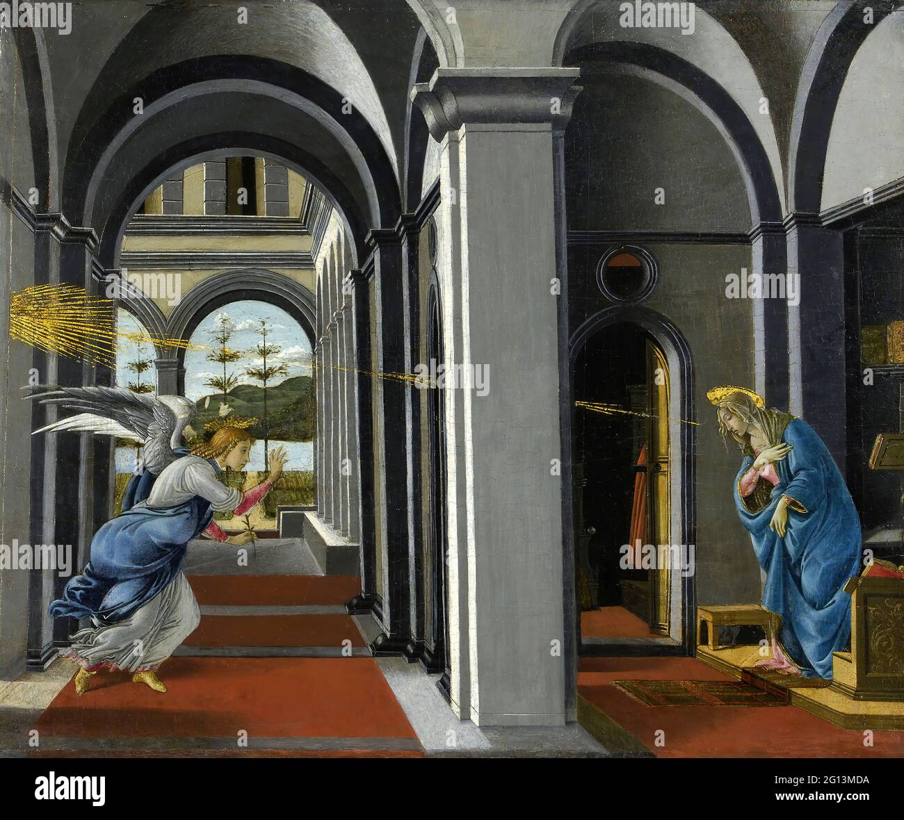 Annunciation botticelli hi-res stock photography and images - Alamy