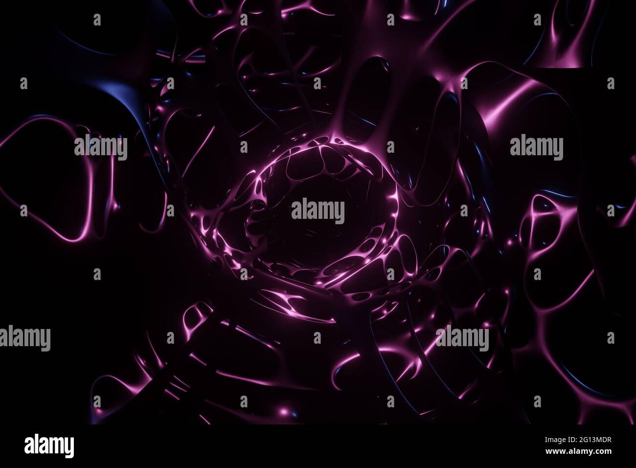 Abstract wire in purple with blue using as science fiction background ...