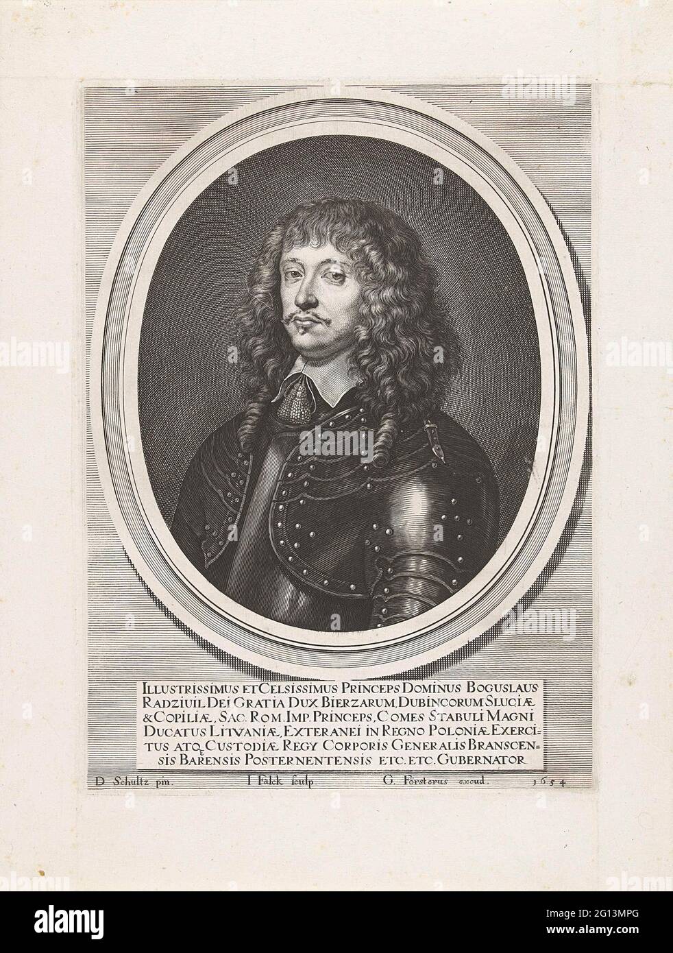 Portrait of Boguslaw Radziwill. Bust portrait of Prince Boguslaw ...