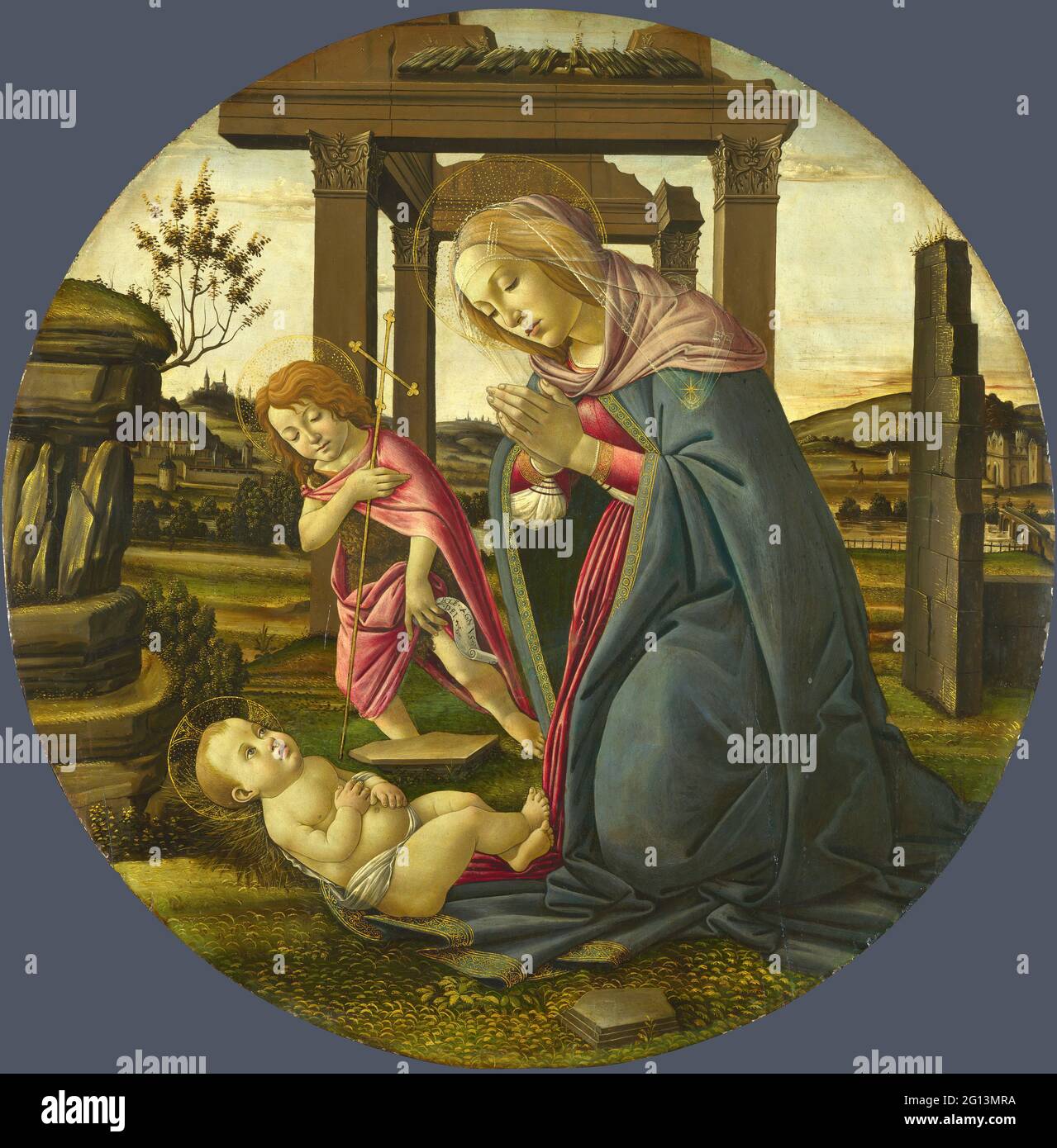 Sandro Botticelli - the Virgin and Child with Saint John the Baptist ...