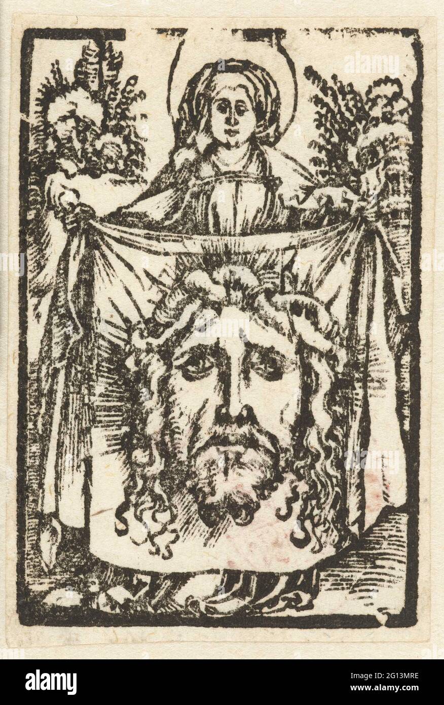 Saint Veronica. Saint Veronica with the sweat cloth with the face of ...