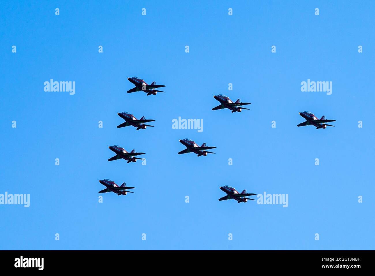 The Red Arrows, and RAF aerobatic squadron, 2021 Stock Photo - Alamy