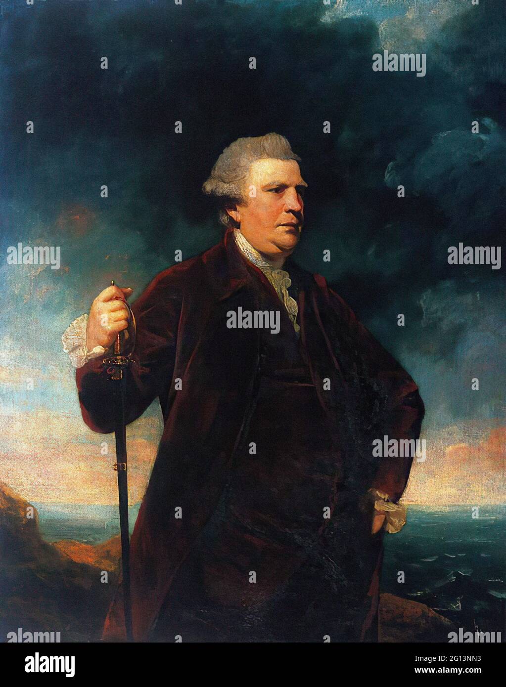 Sir Joshua Reynolds - Augustus Keppel 1783 Stock Photo - Alamy