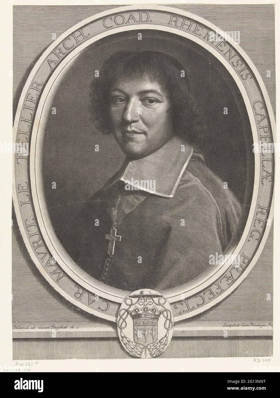 Portrait of Charles-Maurice Le Tellier; Car. Maurit. Le Tellier Arch ...