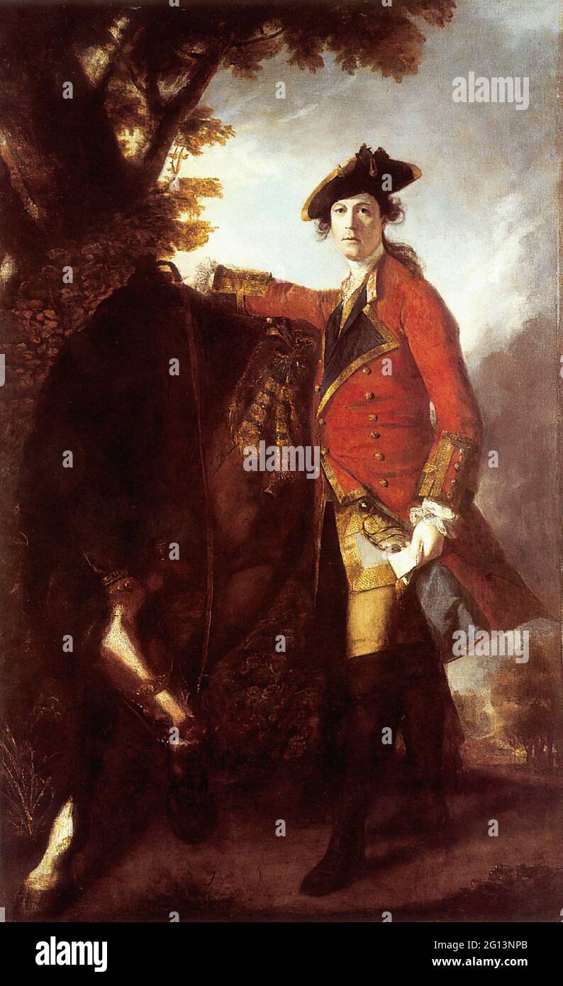 Sir Joshua Reynolds - Captain Robert Orme 1756 Stock Photo - Alamy