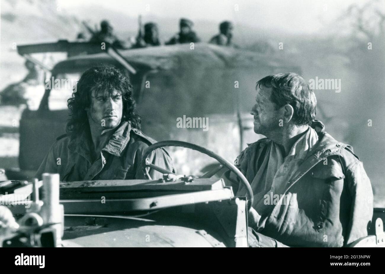 Los Angeles.CA.USA. Sylvester Stallone and Richard Crenna in ©TriStar ...