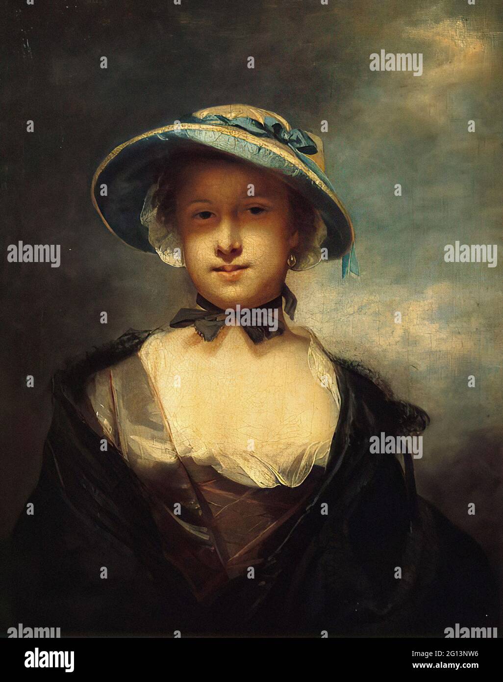 Sir Joshua Reynolds - Catherine Lady Chambers 1756 Stock Photo - Alamy