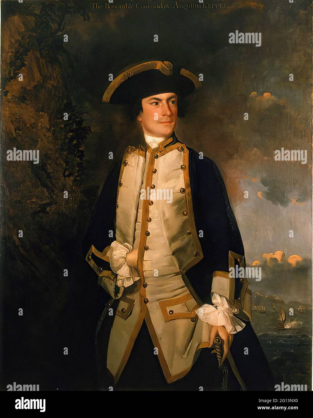 Sir Joshua Reynolds - Commodore Honourable Augustus Keppel 1749 Stock ...