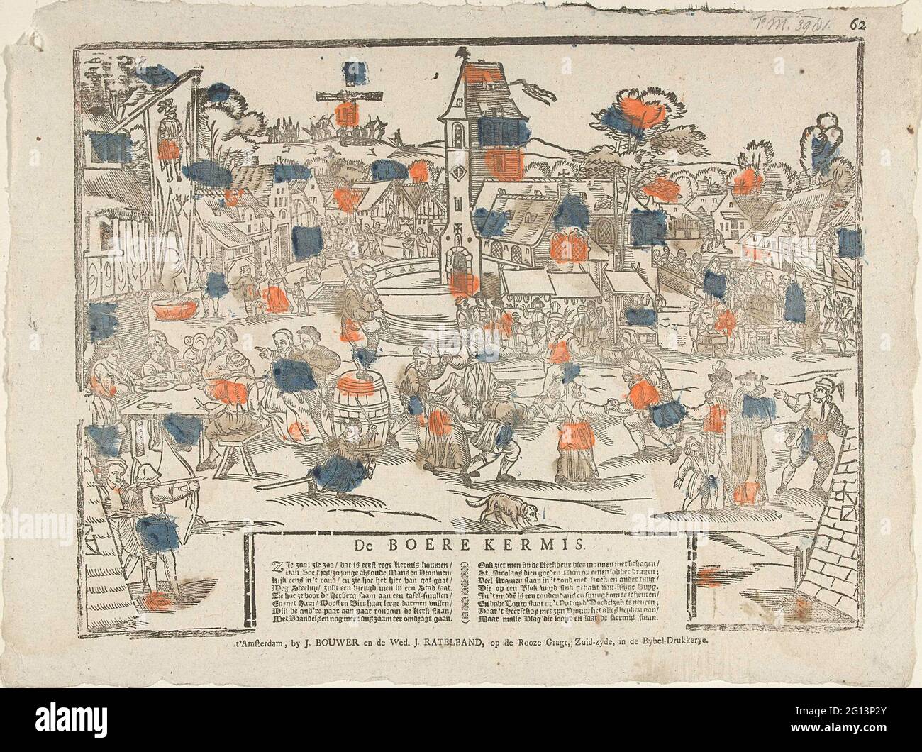 The Boere Fair. Leaf with a big representation of a farmership in a ...