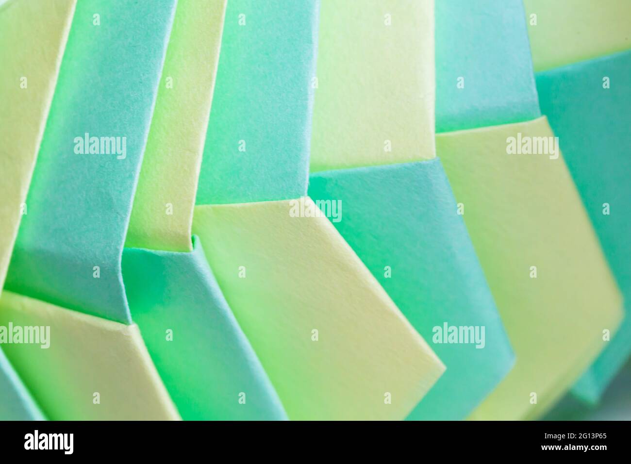 Origami background, abstract parametric structure made of colorful ...