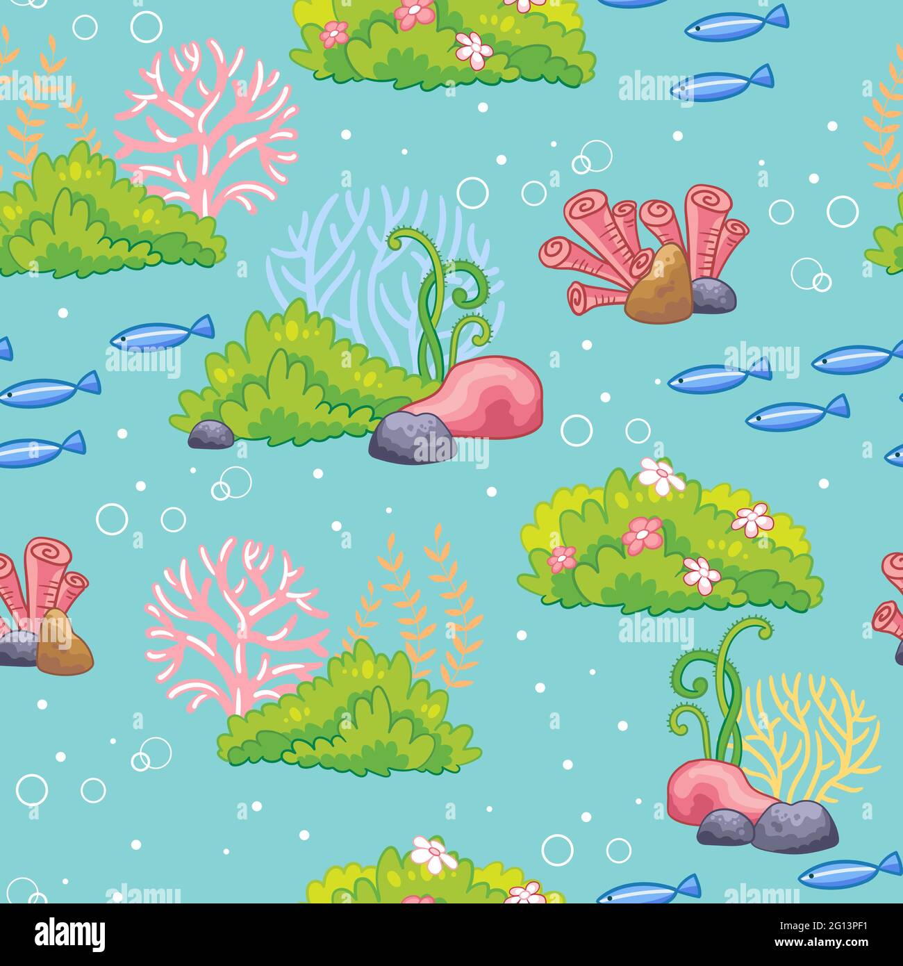 Aquarium Vegetation Stock Vector Images - Alamy